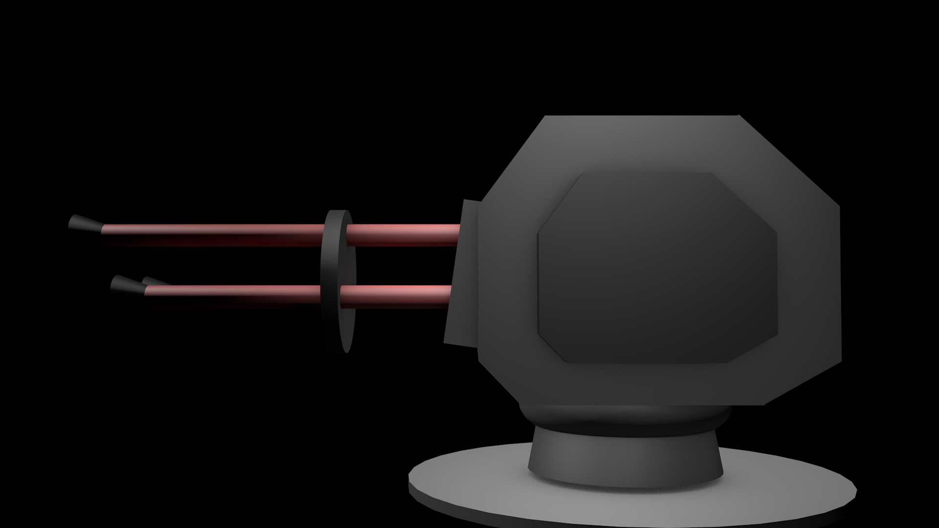 3d Low Poly Turret Turbosquid 1406585