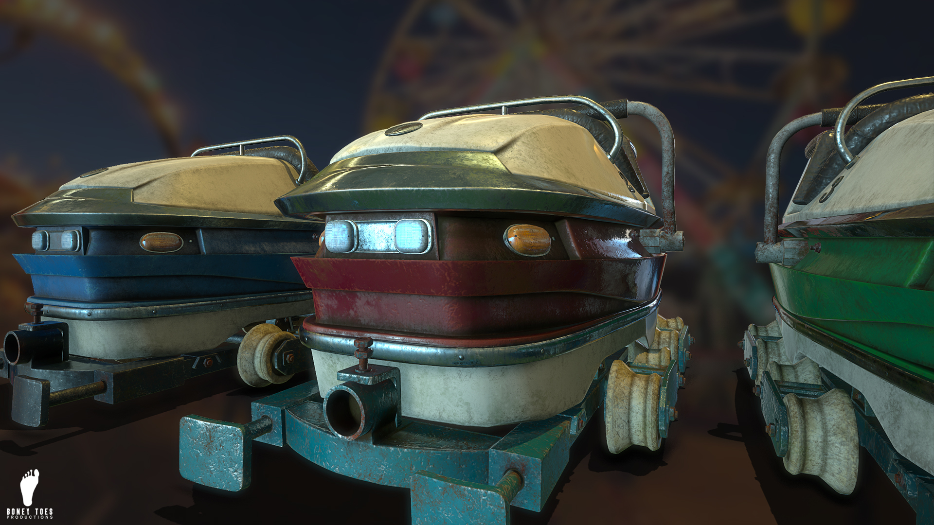 3D ready roller coaster carts model - TurboSquid 1403662