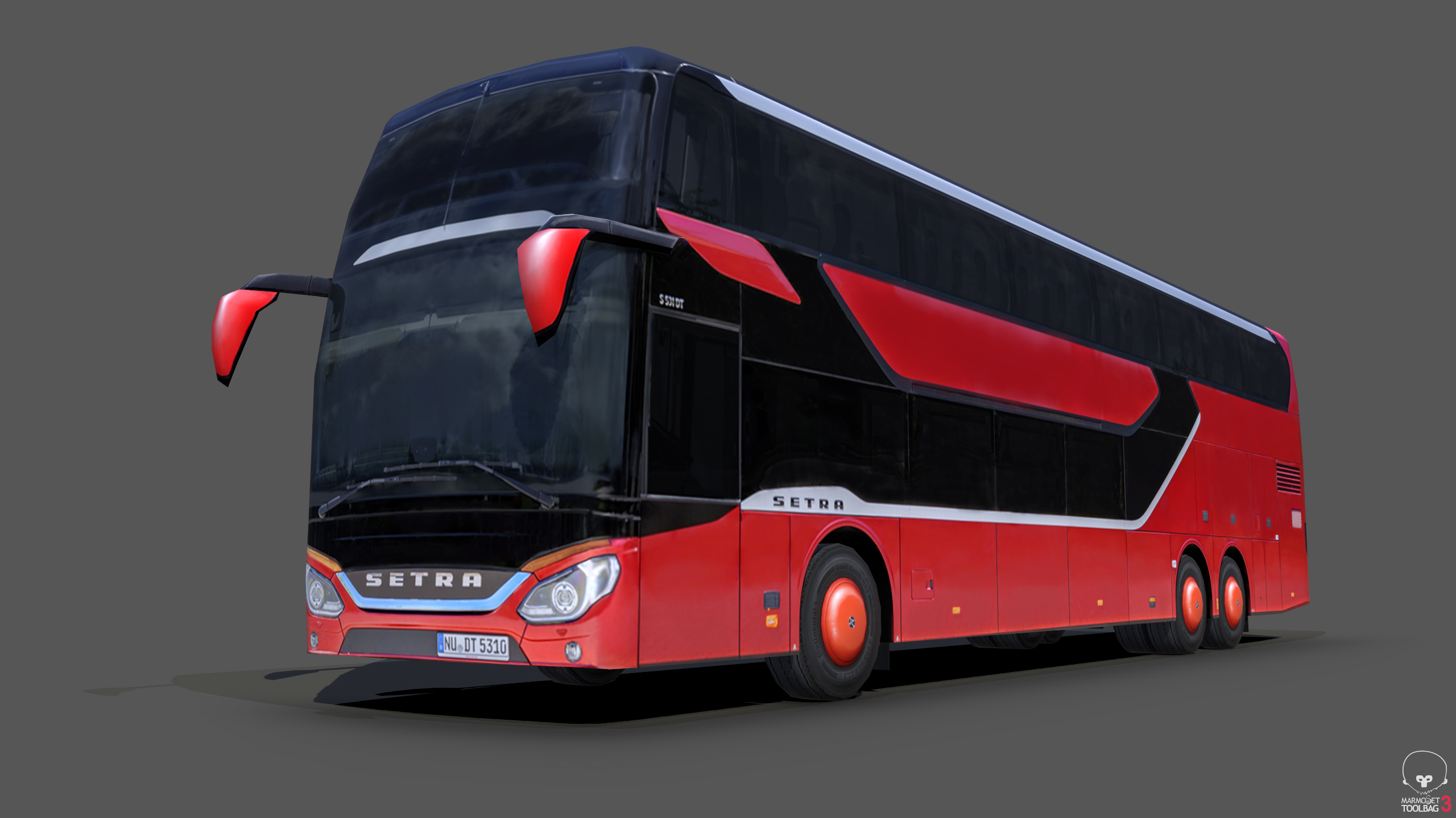 Setra s 531 dt model - TurboSquid 1406717
