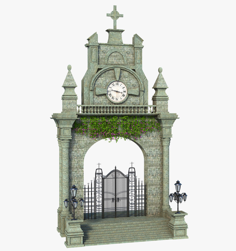 3D fantasy gate classic - TurboSquid 1406710