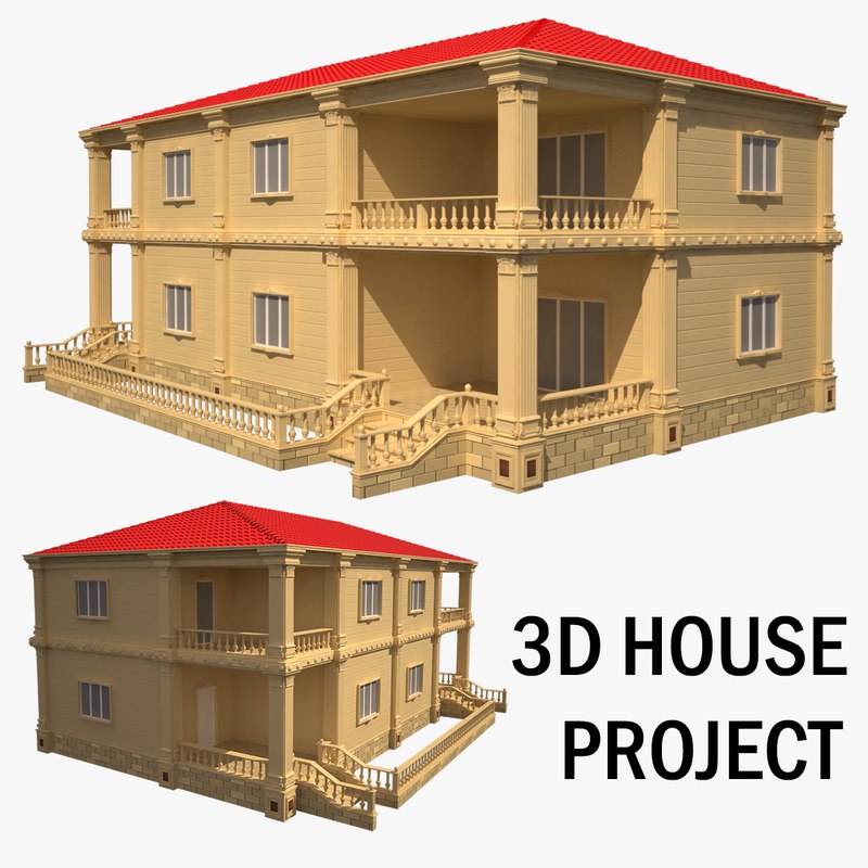 House building project 3D model - TurboSquid 1406741