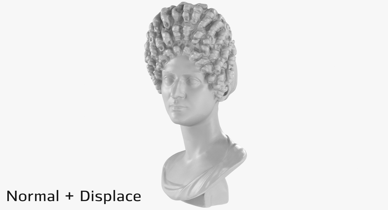 Flavian woman bust 3D - TurboSquid 1407070