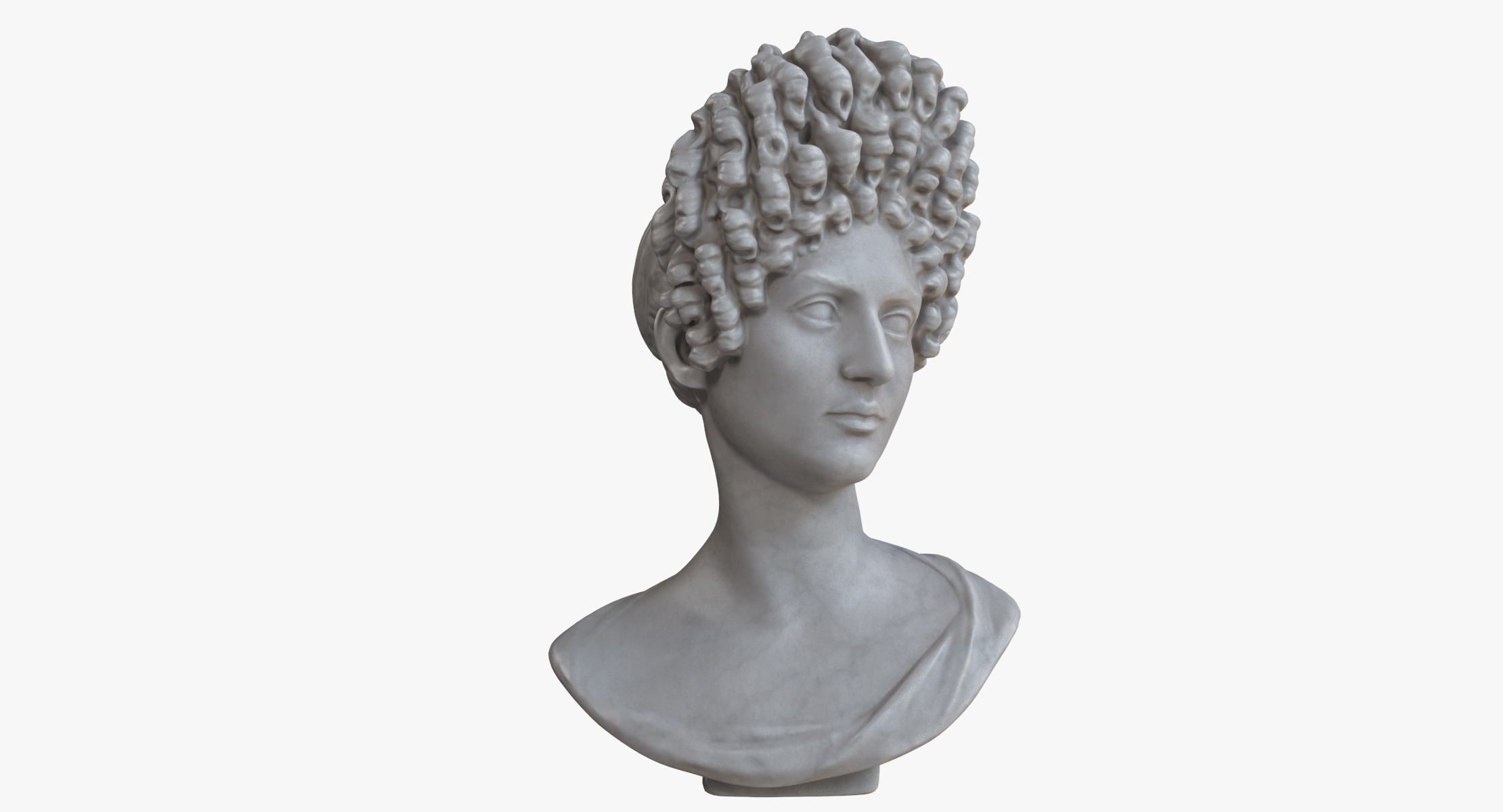 Flavian woman bust 3D - TurboSquid 1407070
