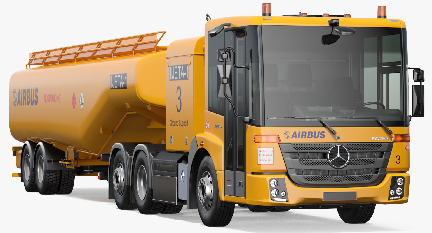 3D mercedes-benz aircraft refueler model - TurboSquid 1407623