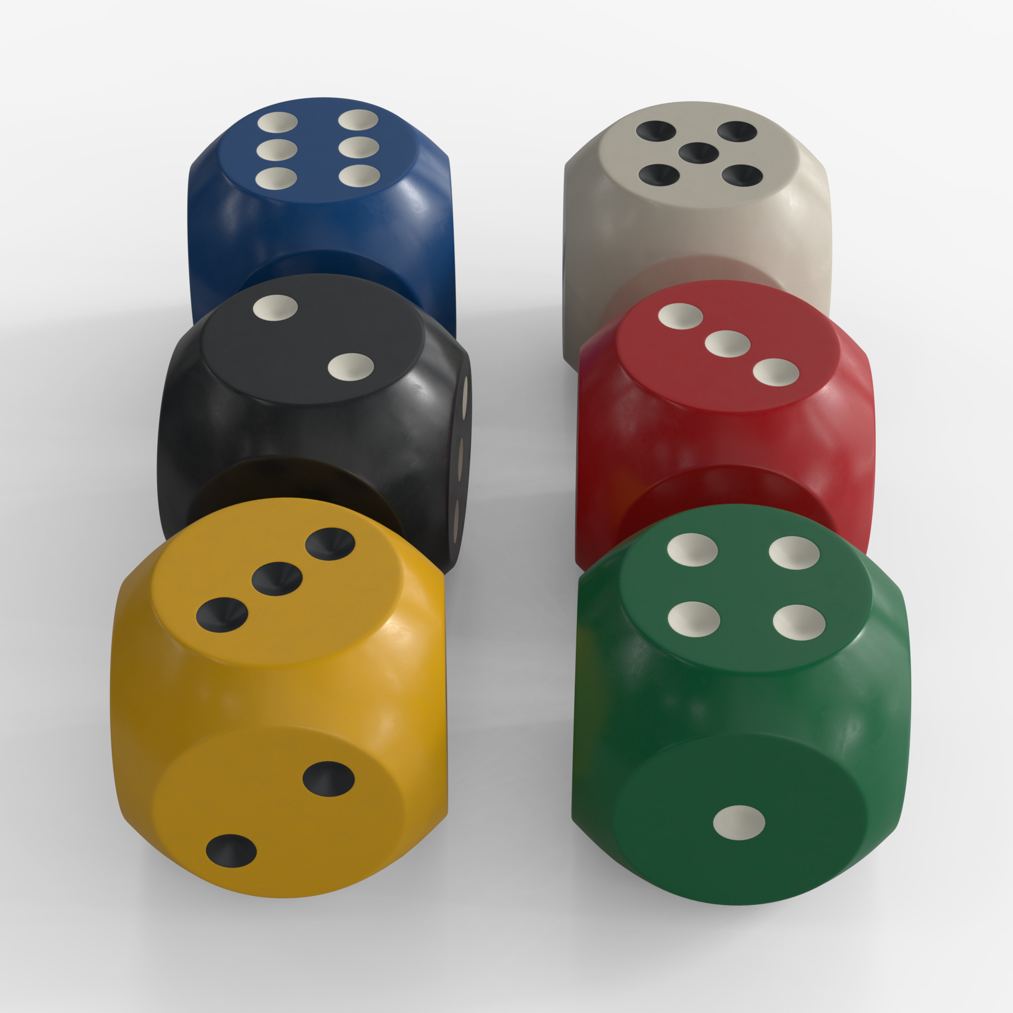 modelo 3d Dados de plastico - TurboSquid 1407117