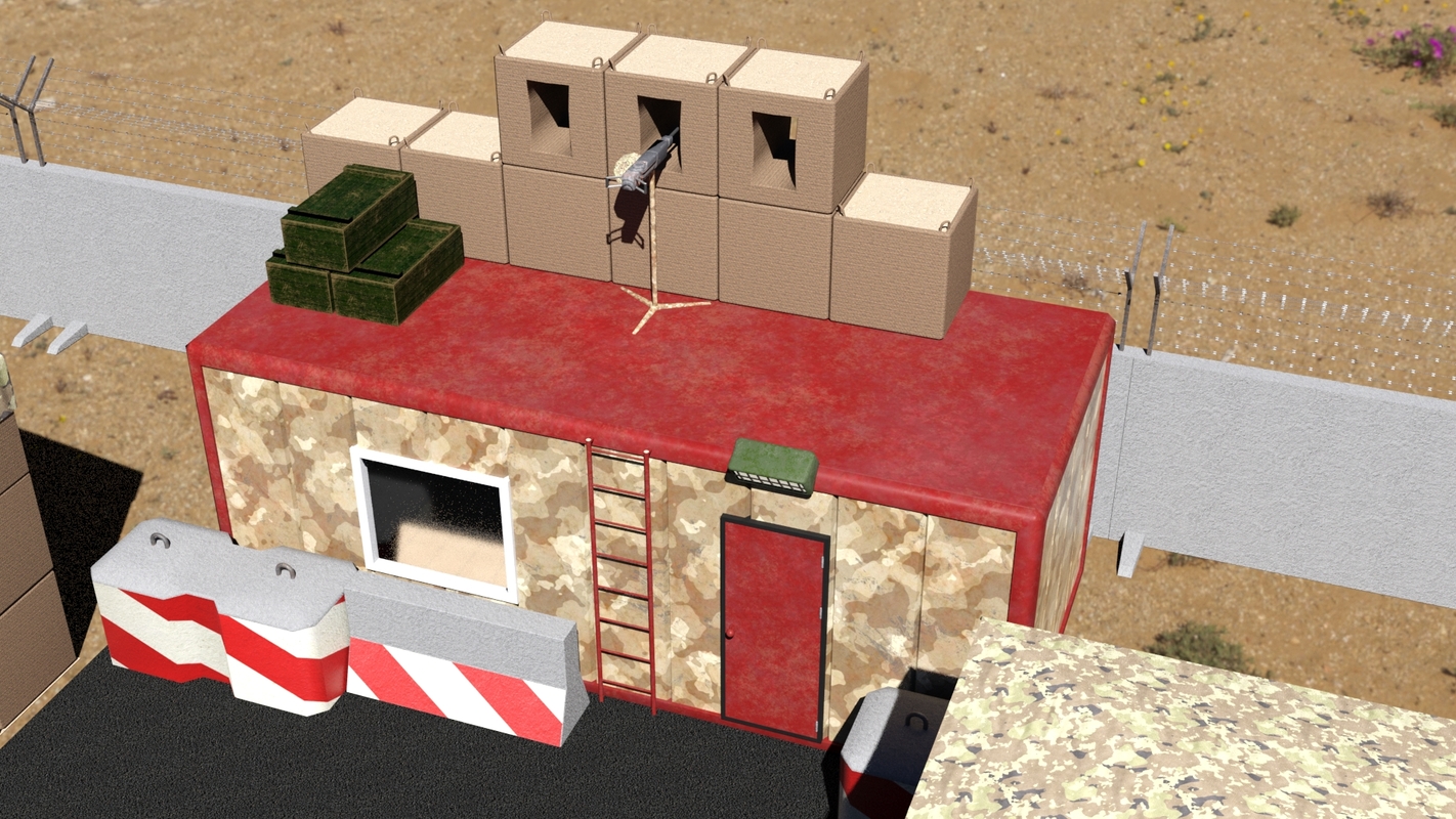 Military base 3D model - TurboSquid 1406368