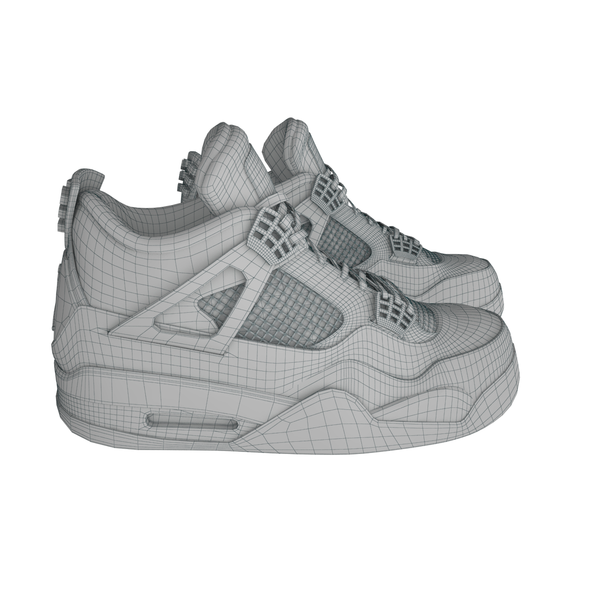 3D air jordan 4 model - TurboSquid 1407229