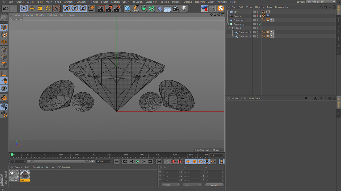 3D diamond model - TurboSquid 1407317