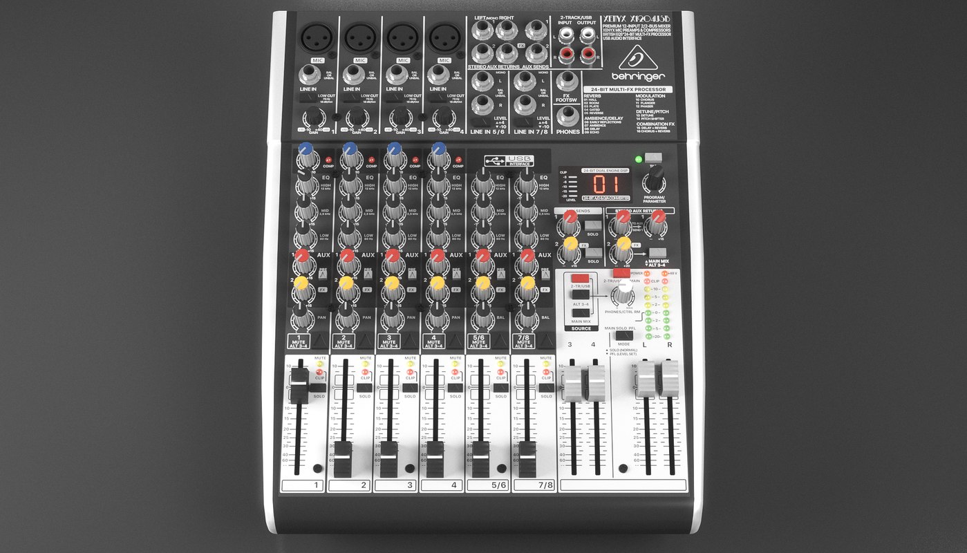 Behringer mixer 3D model - TurboSquid 1407339