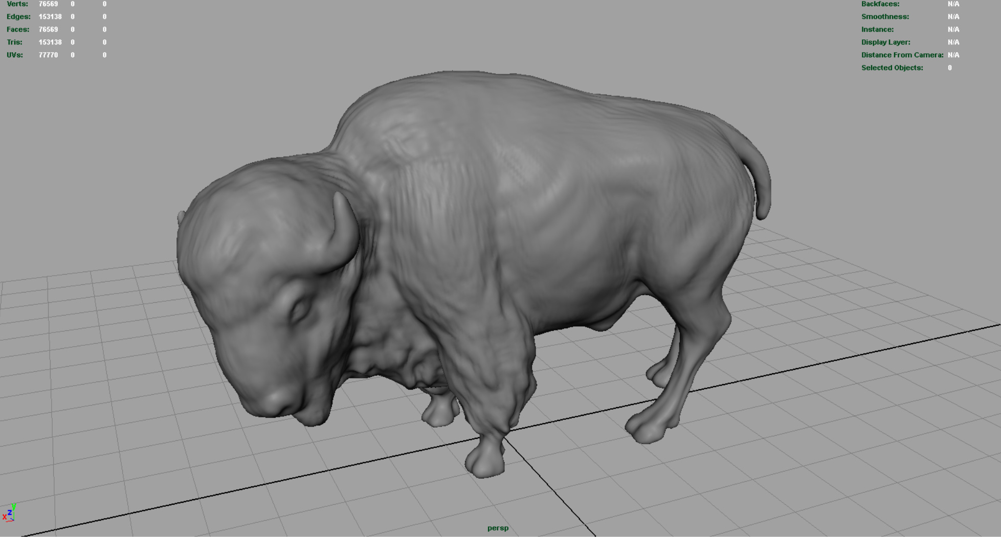 American bison 3D model - TurboSquid 1407362