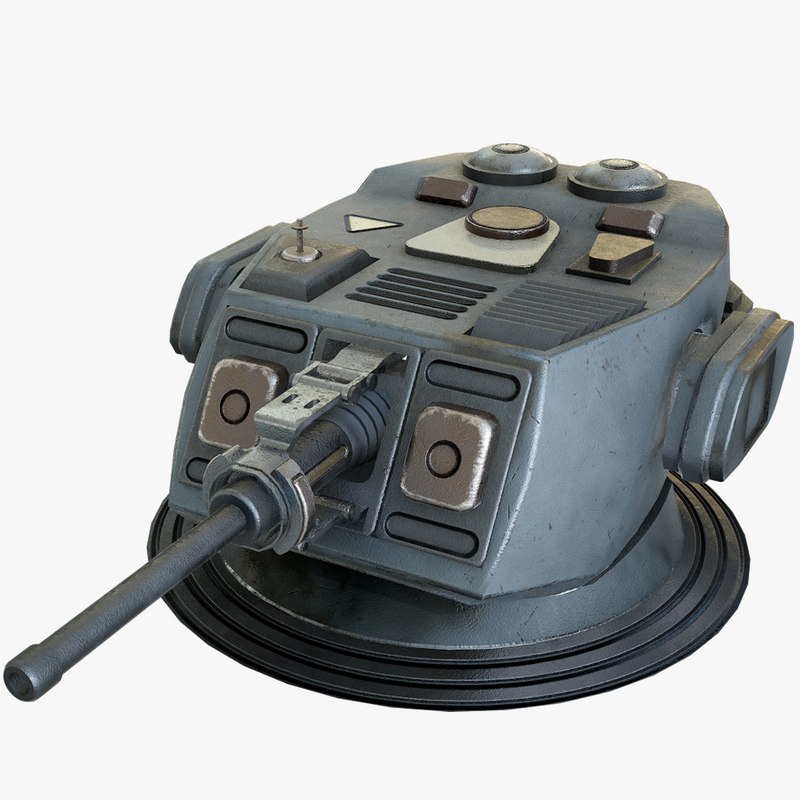 3D heavy kinetic cannon 1 - TurboSquid 1407422