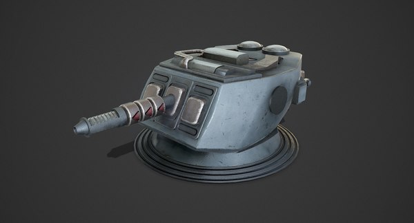 Heavy laser cannon 1 3D model - TurboSquid 1407442