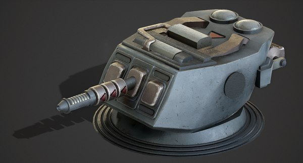 Heavy laser cannon 1 3D model - TurboSquid 1407442