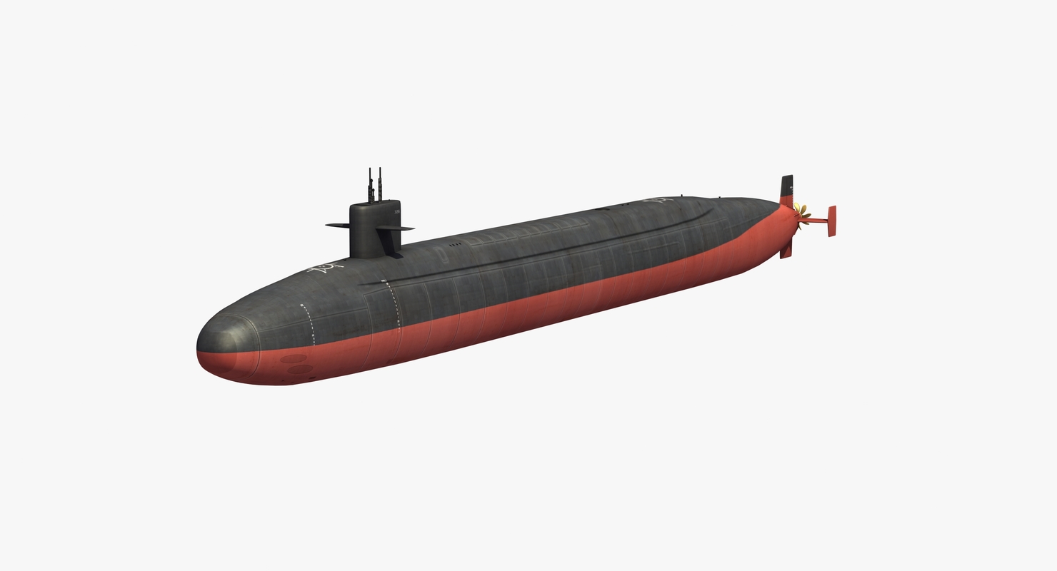 Ohio class submarine 3D model - TurboSquid 1407510