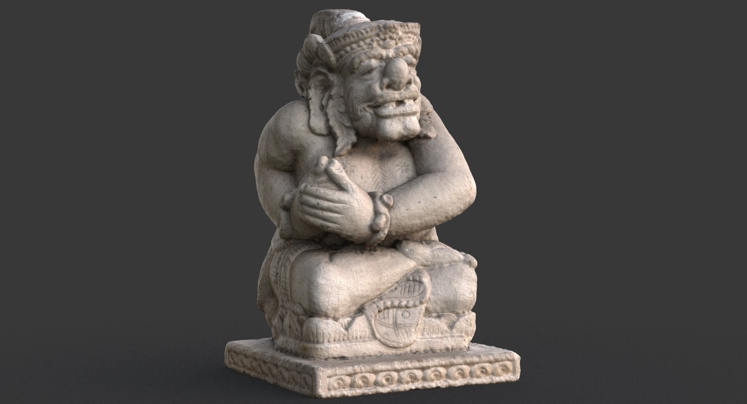 3D model balinese guardian statue - TurboSquid 1407579