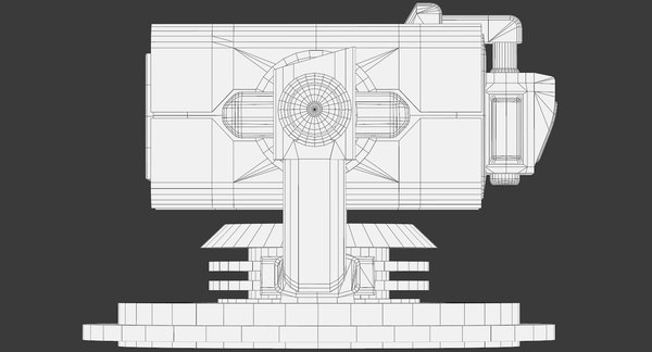 Heavy sci-fi turrets x13 3D model - TurboSquid 1407702