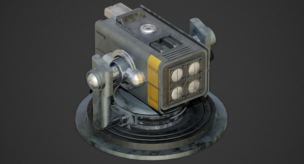 Heavy sci-fi turrets x13 3D model - TurboSquid 1407702