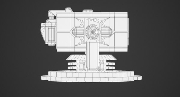 Heavy sci-fi turrets x13 3D model - TurboSquid 1407702