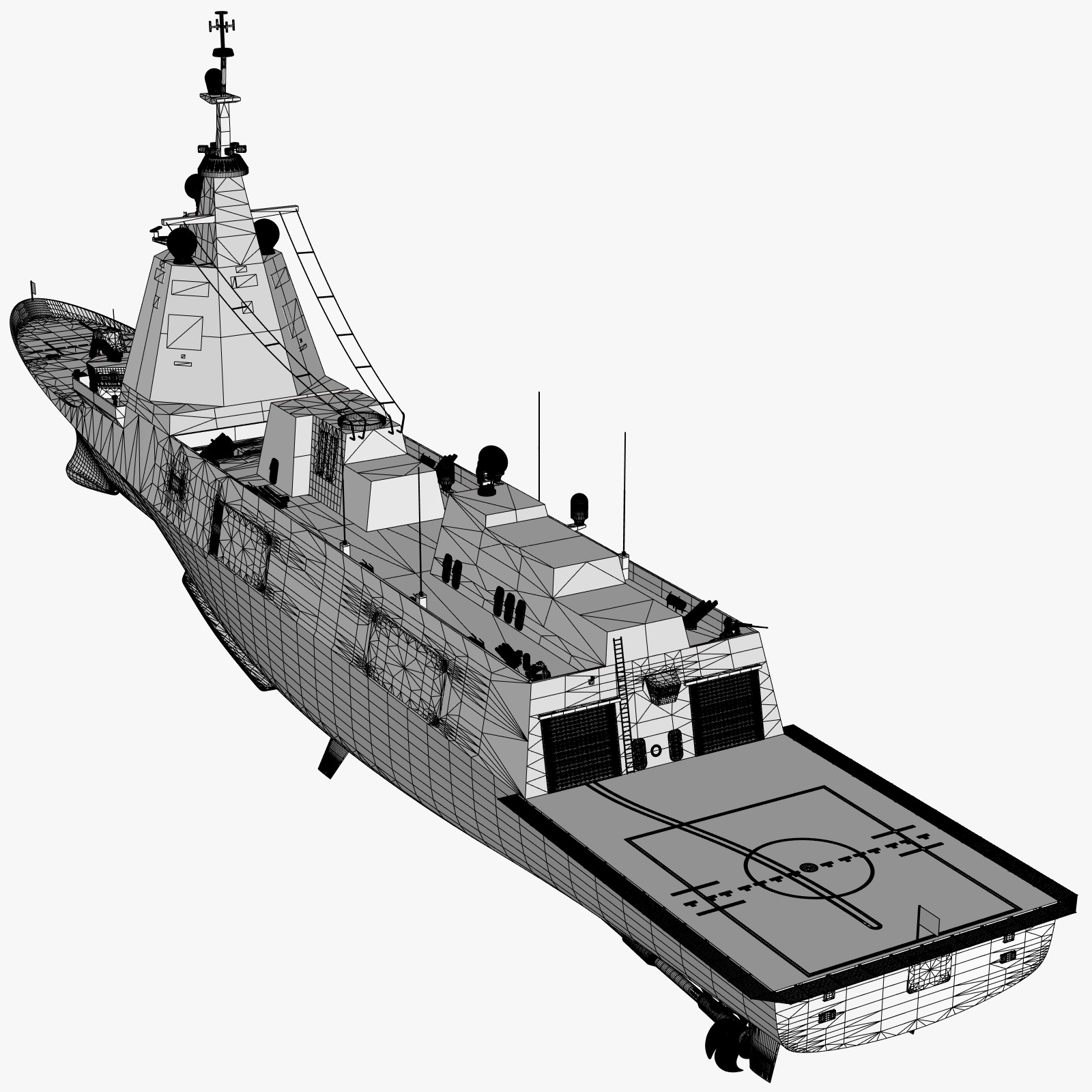 modelo 3d Fragata F110 - TurboSquid 1407774