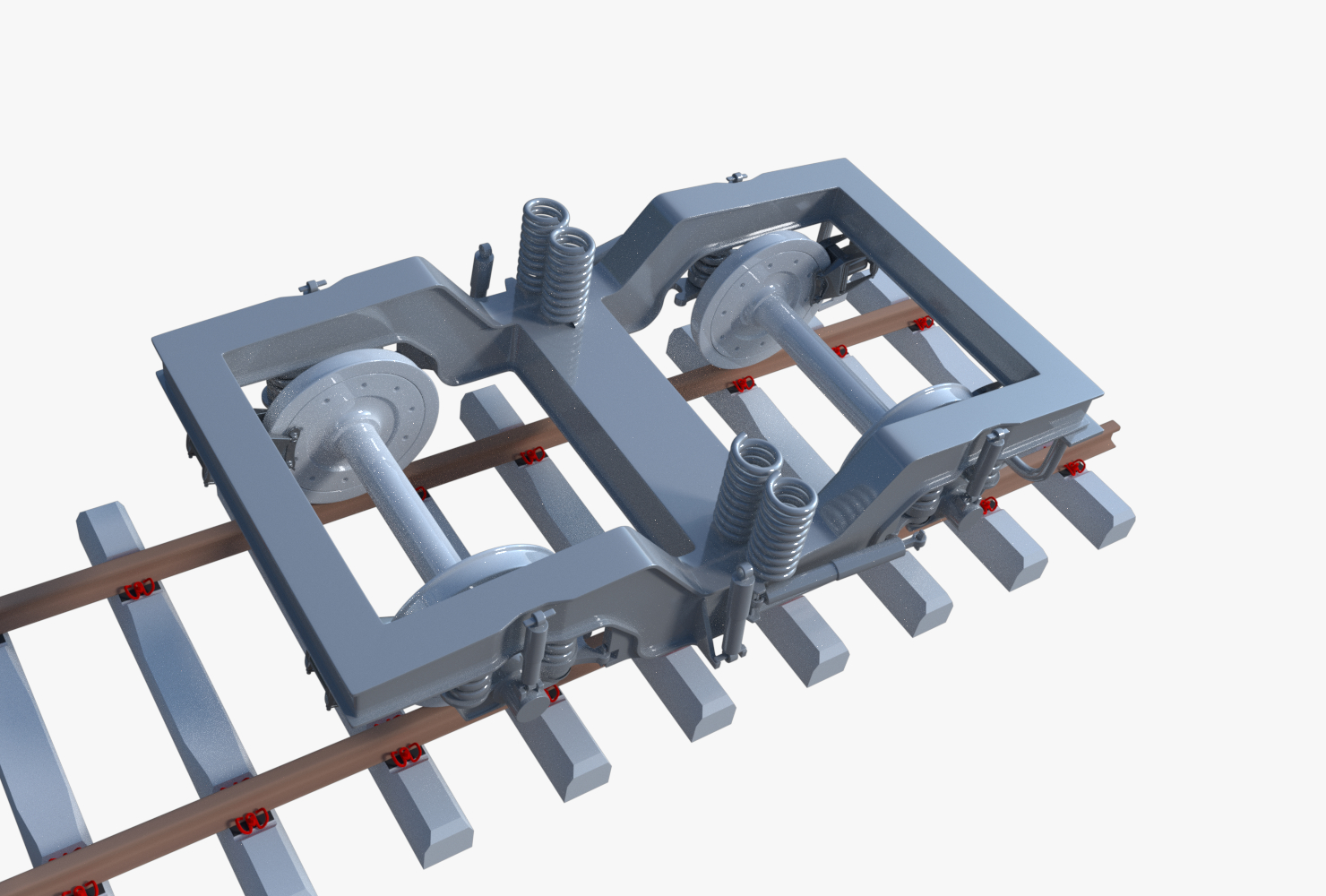 Locomotive bogie 3D model - TurboSquid 1407980