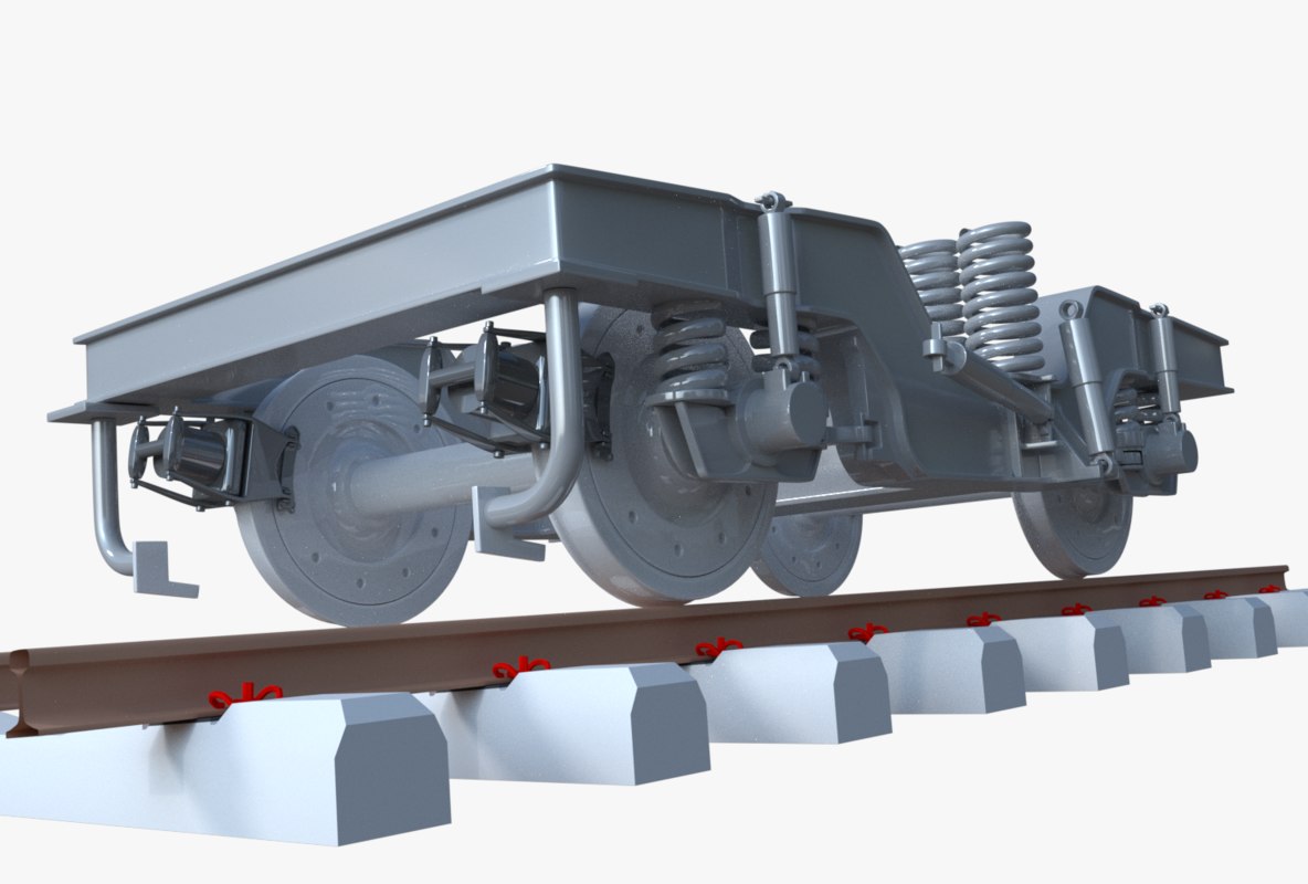 Locomotive bogie 3D model - TurboSquid 1407980