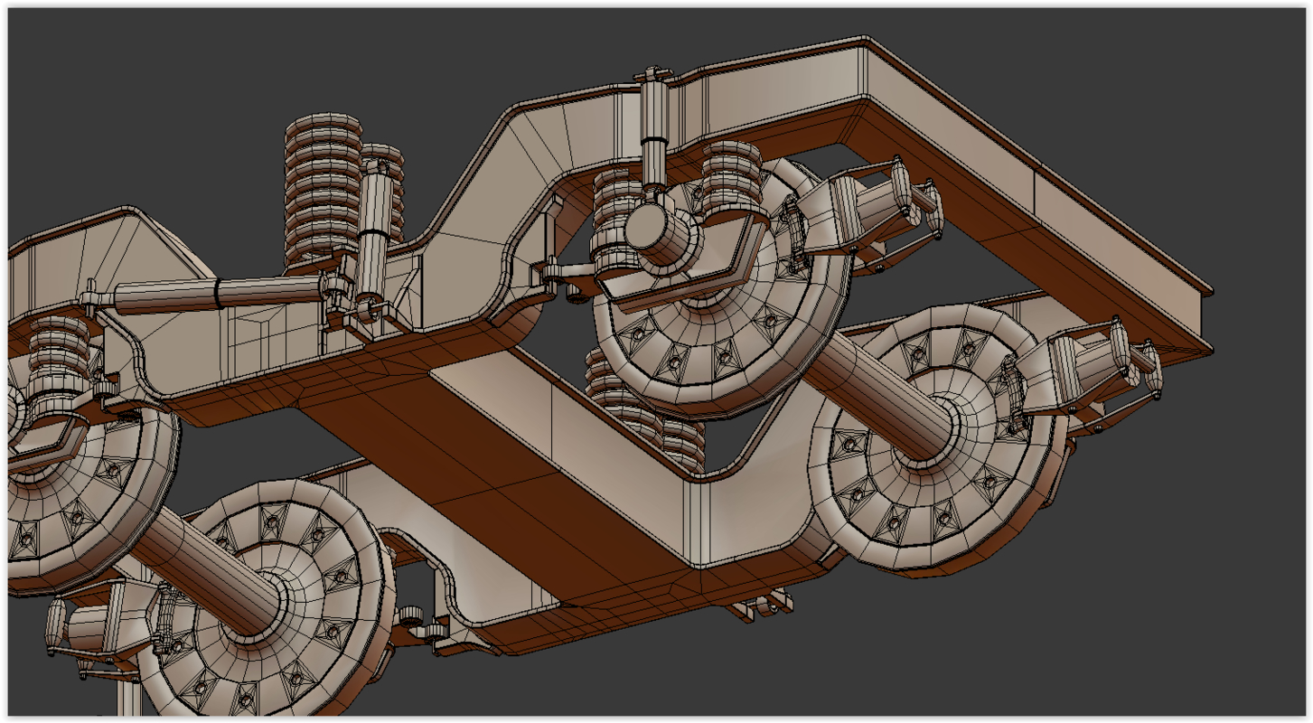 Locomotive bogie 3D model - TurboSquid 1407980