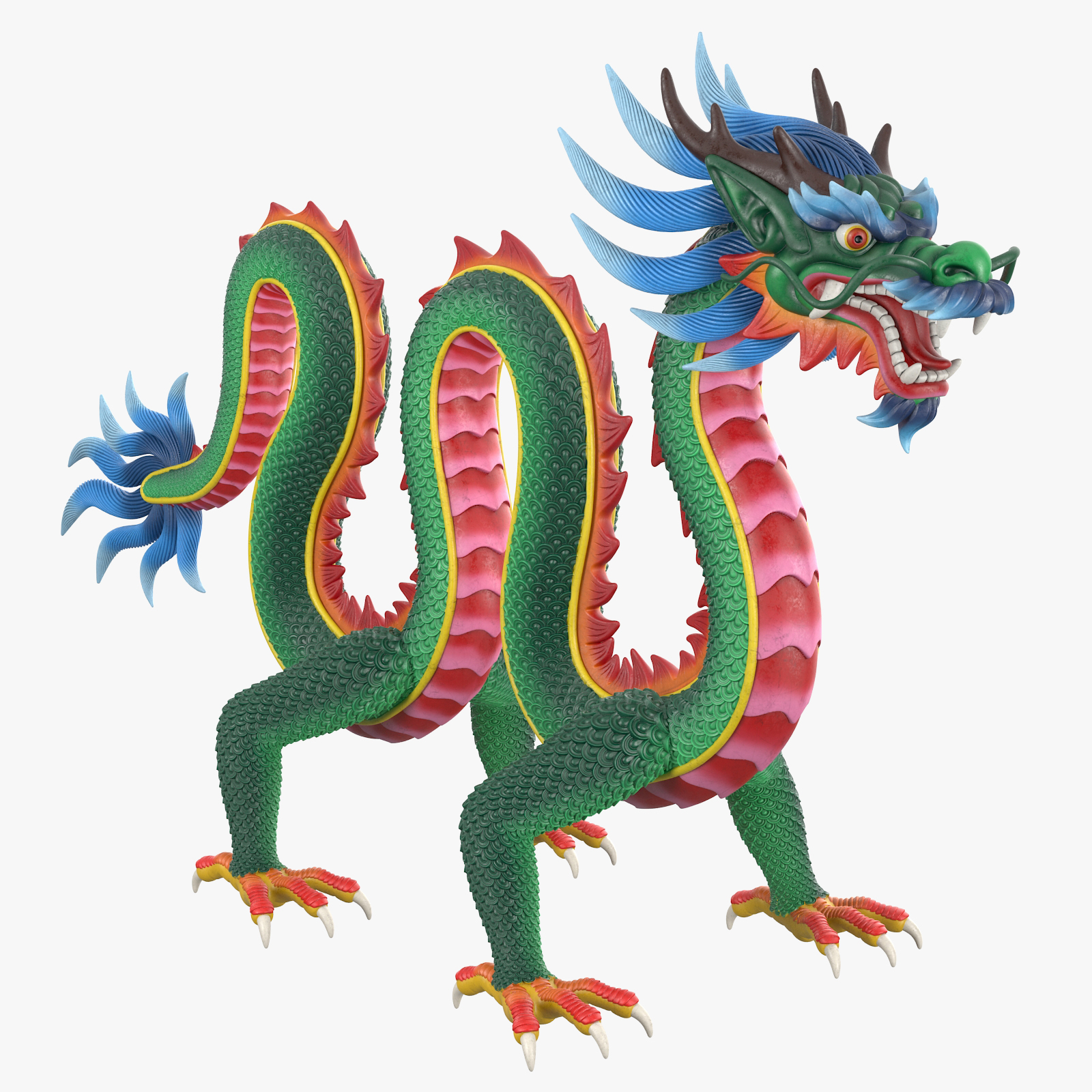 3D chinese dragon rig clr model - TurboSquid 1408071