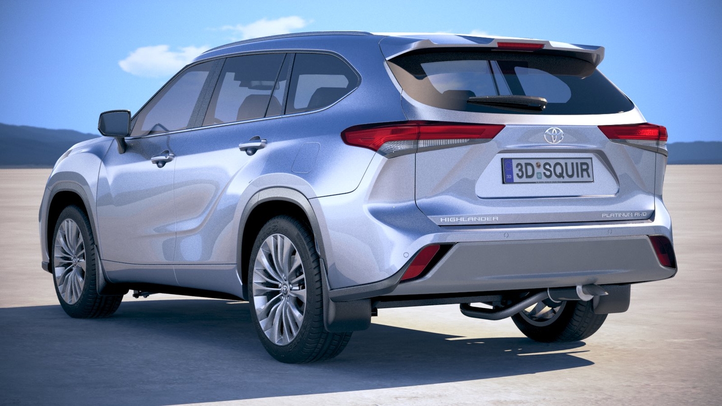 3D toyota highlander 2020 model - TurboSquid 1408044