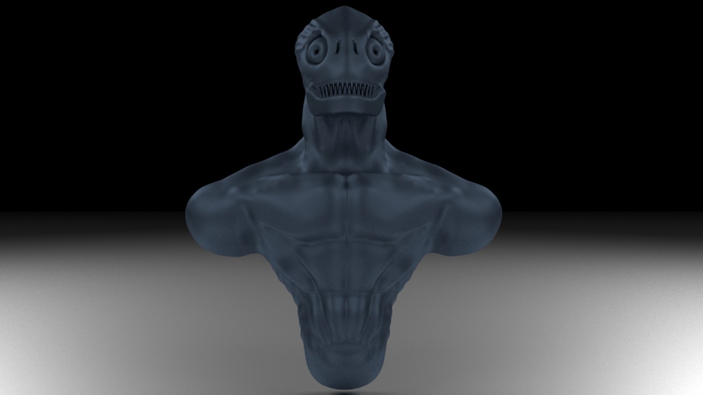 3D torso head alien - TurboSquid 1408181