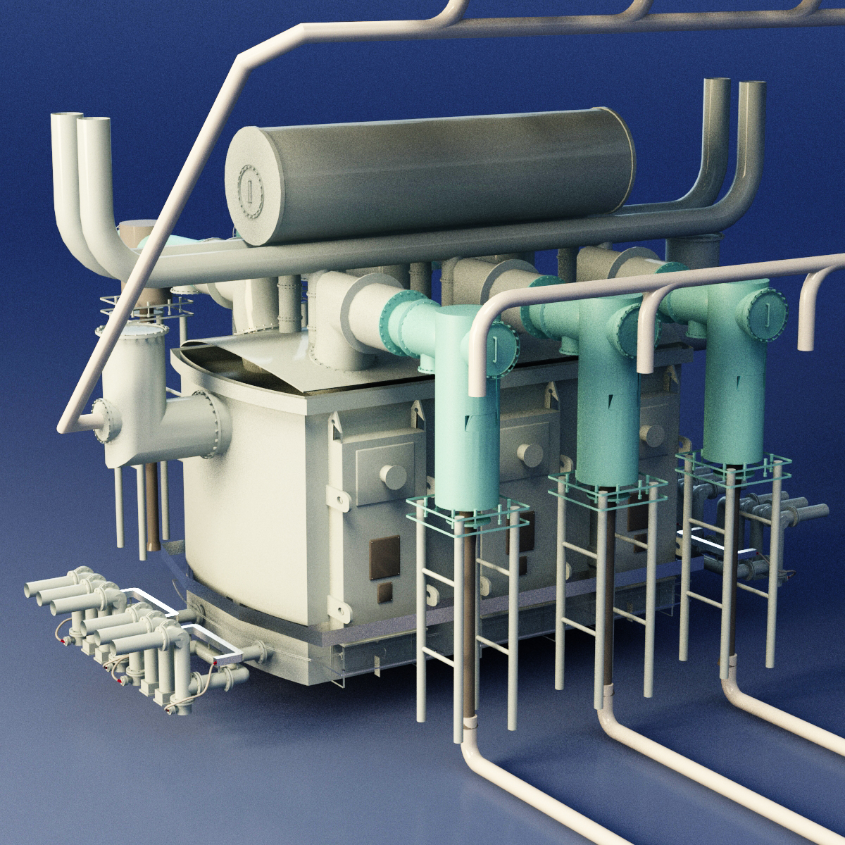 3D electrical substation model - TurboSquid 1408193