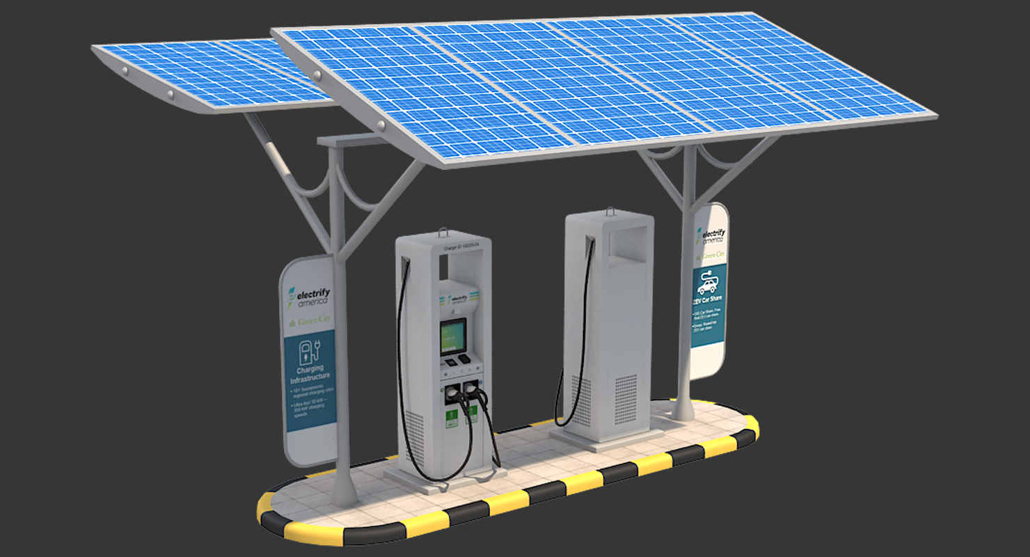 3D ev charging 1 - TurboSquid 1408373