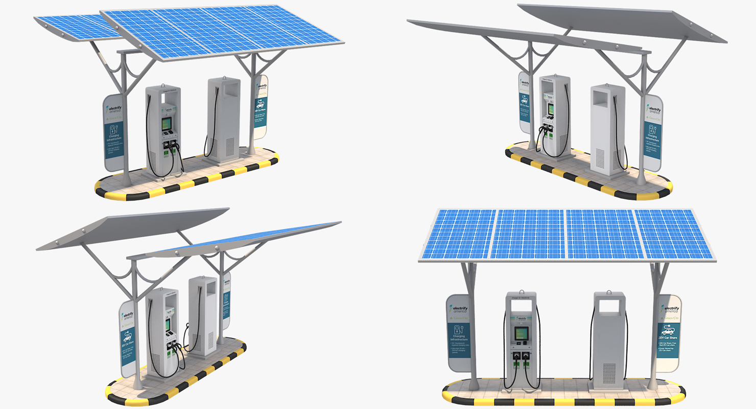 3D ev charging 1 - TurboSquid 1408373