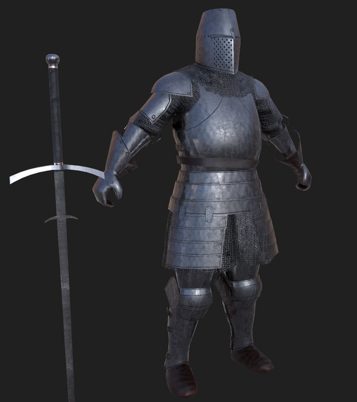 3D knight claymore pbr model - TurboSquid 1408357