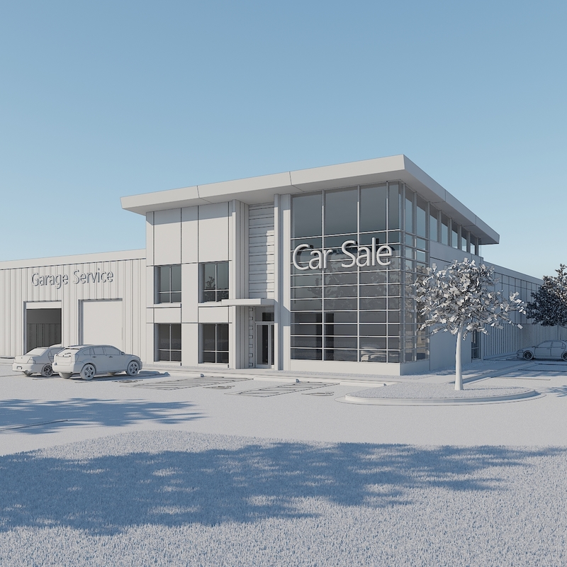 3D car dealership model - TurboSquid 1408503