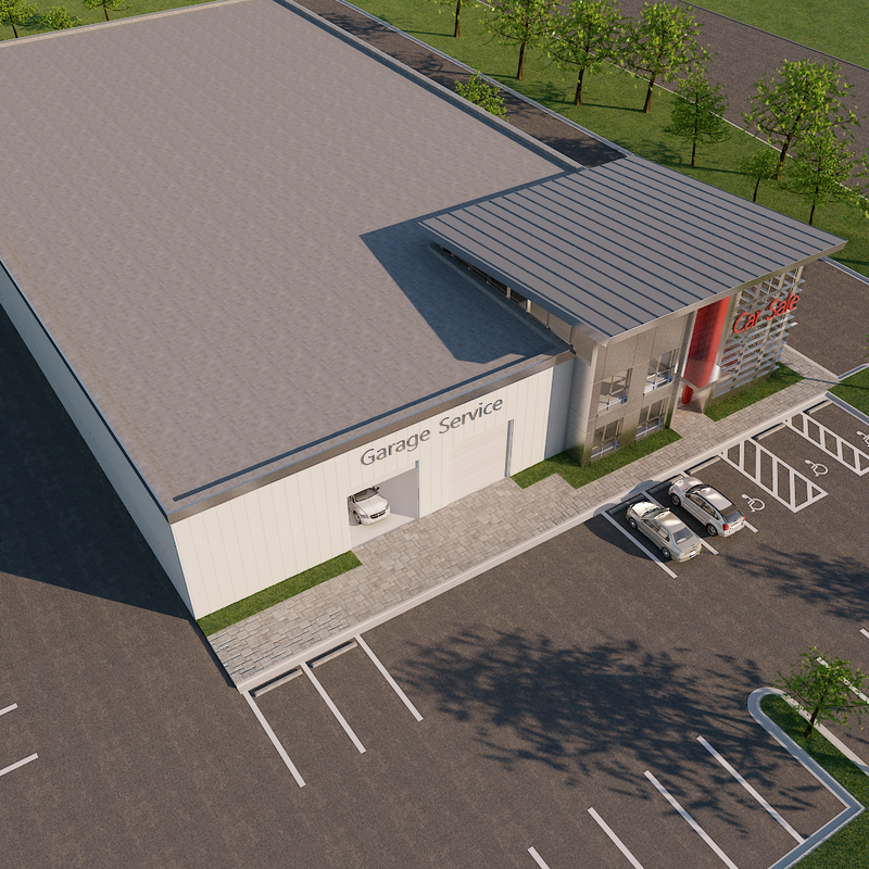 3D car dealership model - TurboSquid 1408503