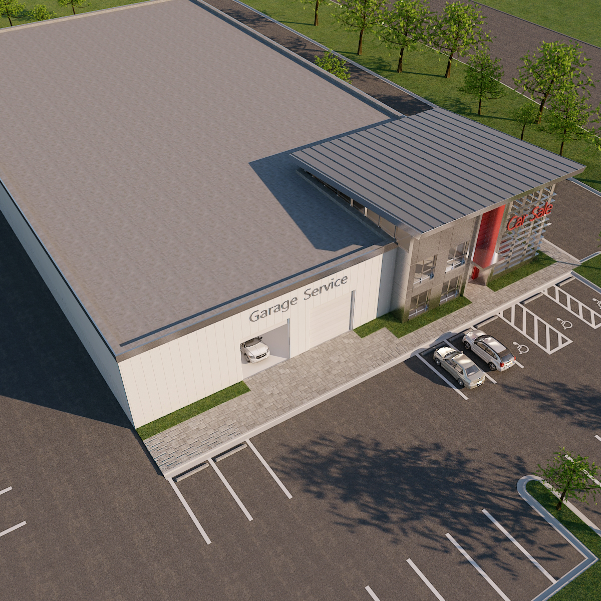 Concessionária de Veículos 03 Modelo 3D - TurboSquid 1408503