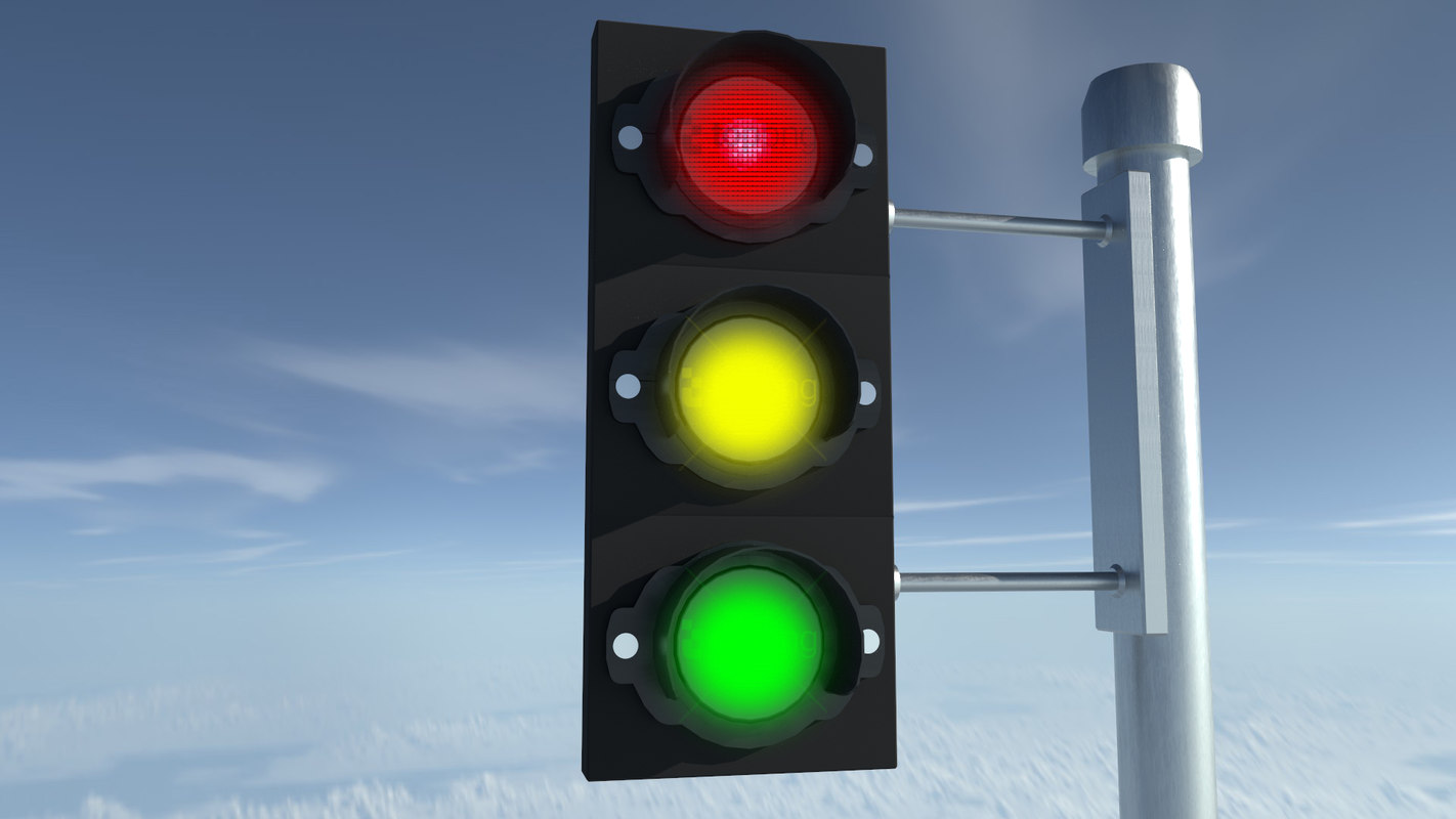 Traffic light 3D model - TurboSquid 1408558