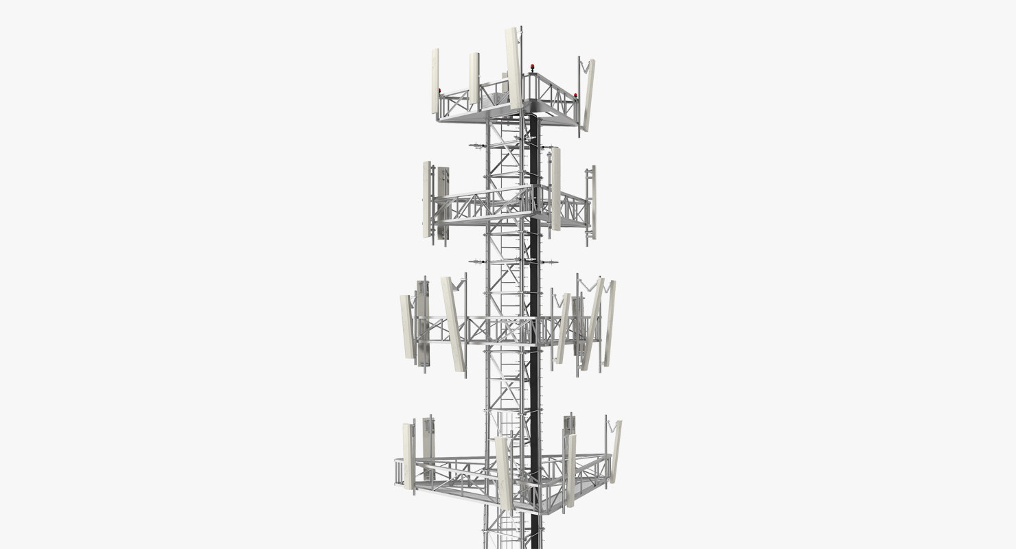Cell phone tower 2 3D model - TurboSquid 1408783