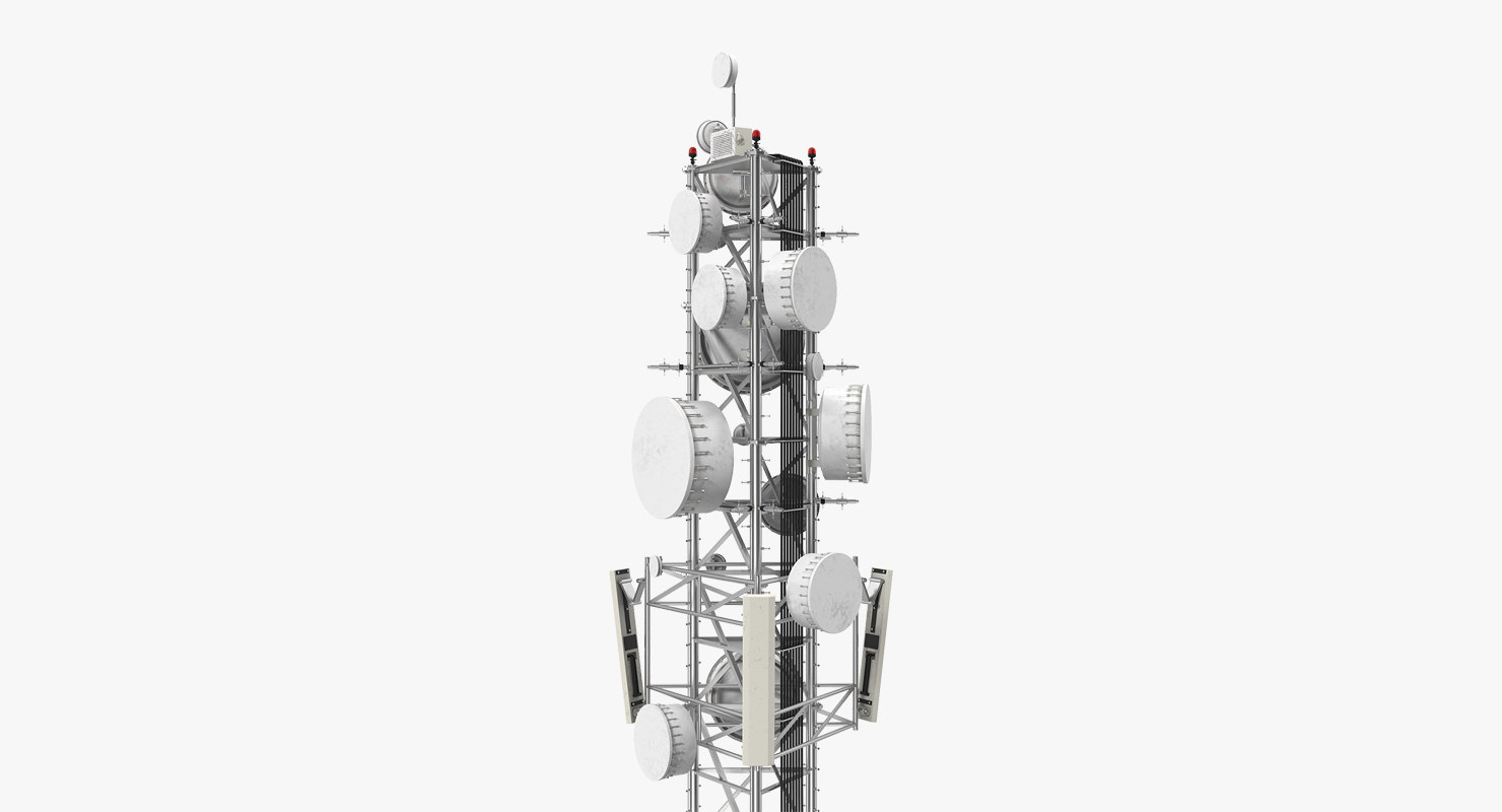 3D cell phone tower 3 - TurboSquid 1408787