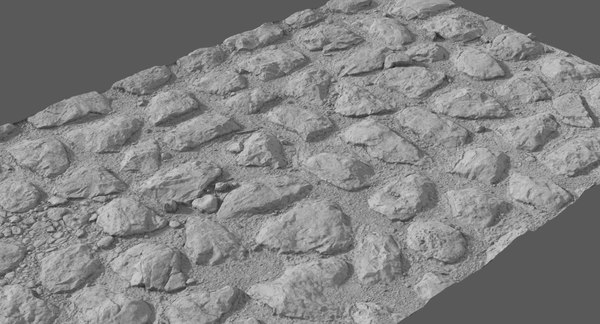 3D cobblestone scanned tiled model - TurboSquid 1408670