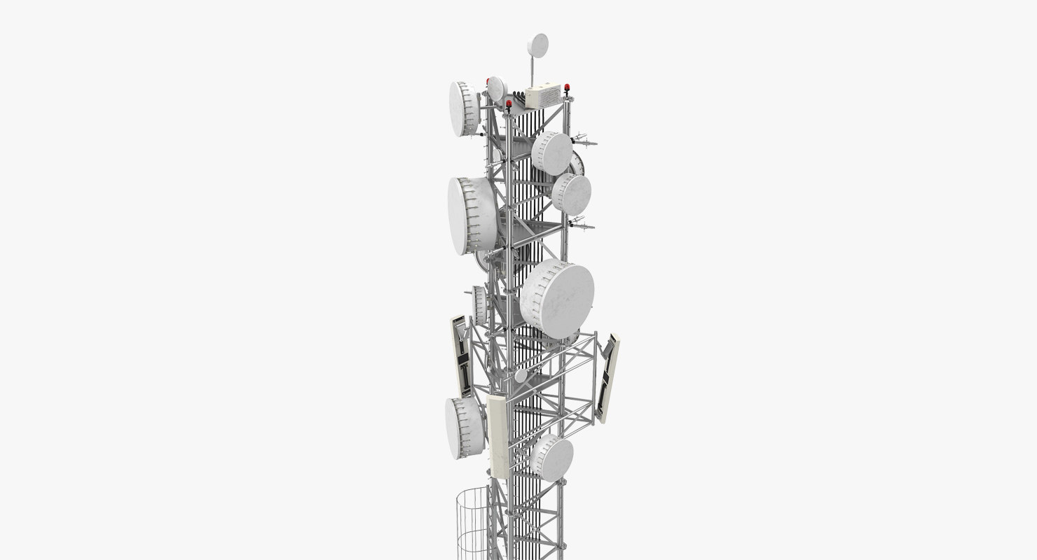 Cellular tower site 3 3D model - TurboSquid 1408789