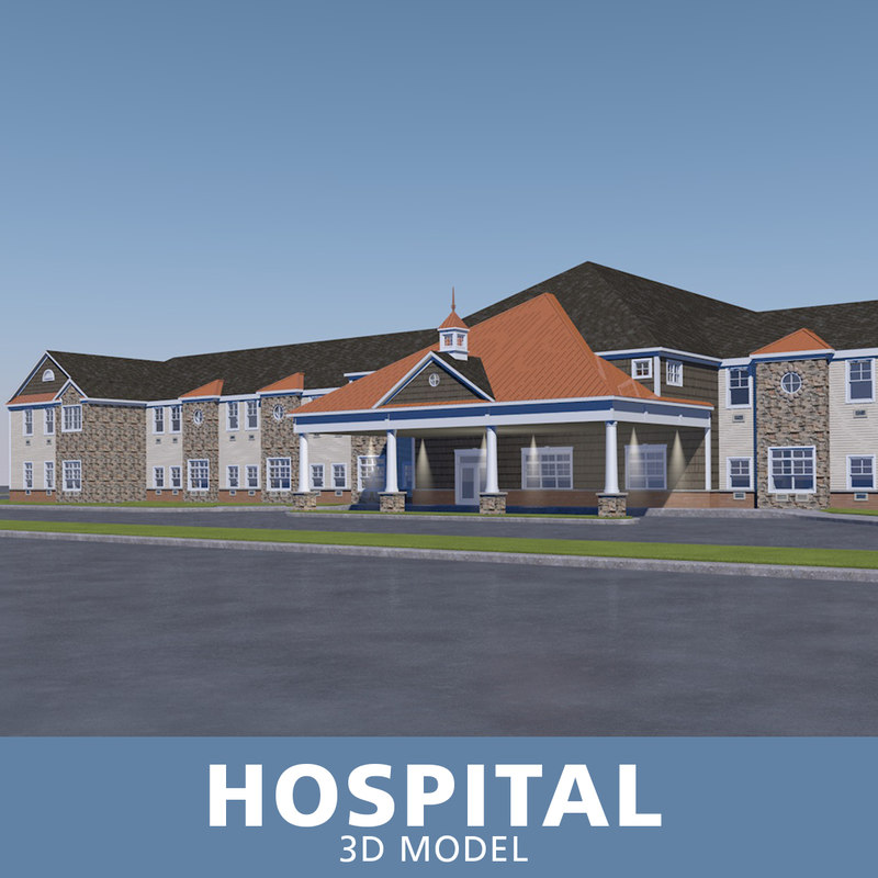 Hospital entrance windows 3D model - TurboSquid 1408740