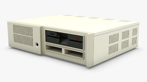 3d model stylized retro pc