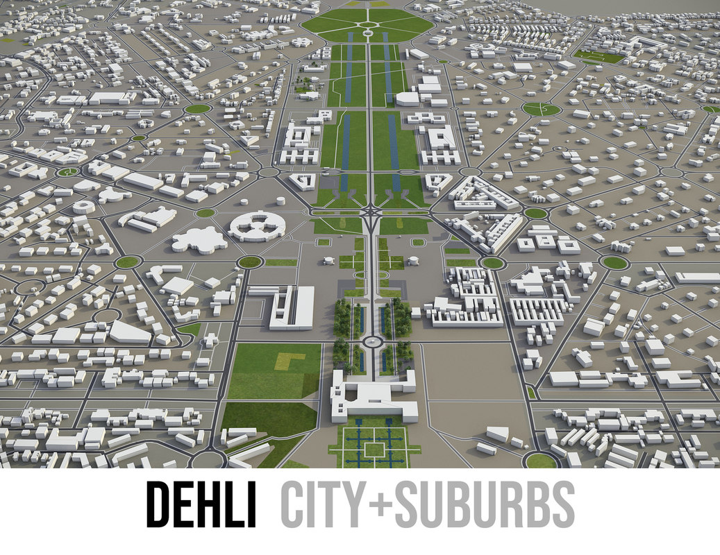 City dehli surrounding - model - TurboSquid 1408844