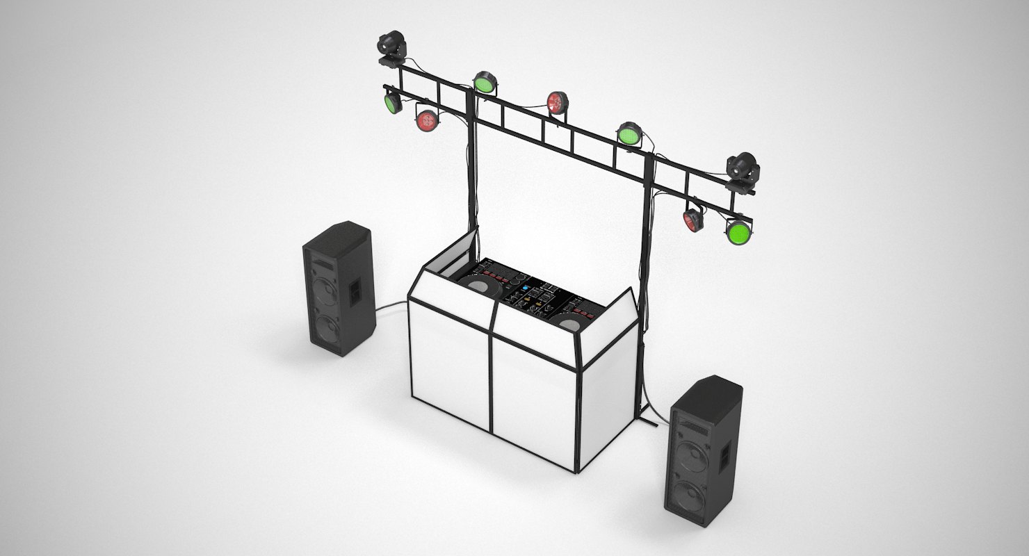 Dj booth 3D model - TurboSquid 1408873