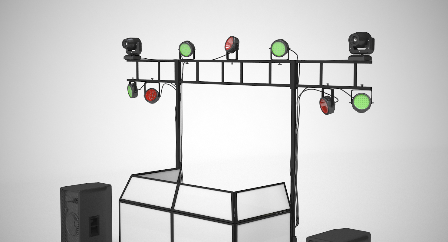 Dj booth 3D model - TurboSquid 1408873