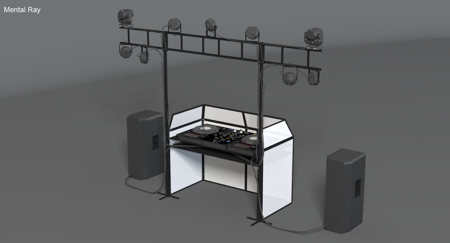 Dj booth 3D model - TurboSquid 1408873