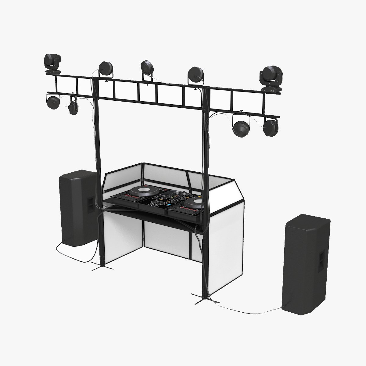 Dj booth 3D model - TurboSquid 1408873