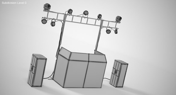 Dj booth 3D model - TurboSquid 1408873