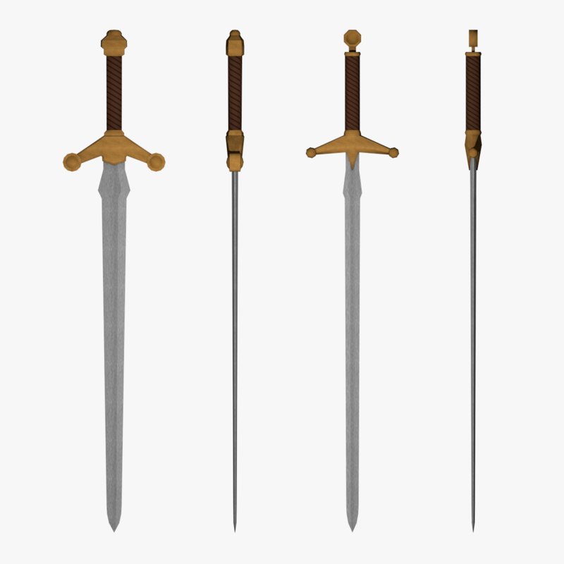 Free fantasy medieval weapon pack 3D model - TurboSquid 1408983
